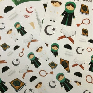 Salaam Sticker Set Hajj, Eid, Islamic Stickers Quran, Hijab, Kaabah ...