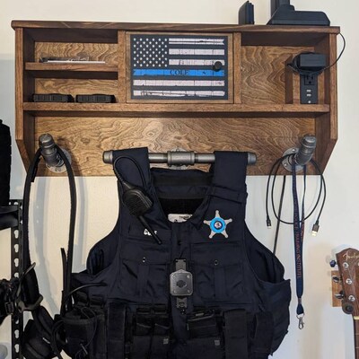 Wall Mounted Duty and Tactical Gear Rack Small - Etsy