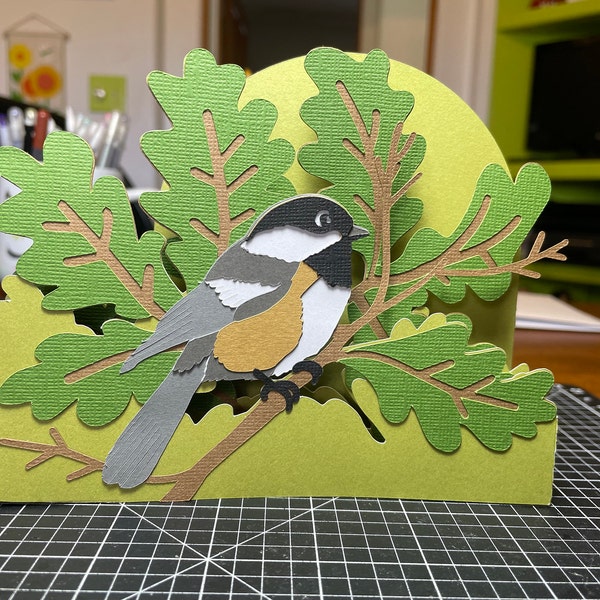 Summer Bird Pop up Card | Bird Pop up Card SVG | 3D Papercut SVG Card ...
