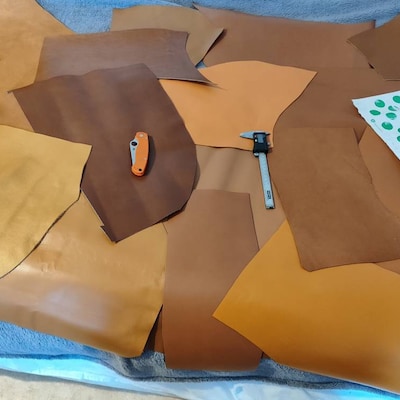 Mix HAIR on LEATHER Hide Scraps Mix of Different Colors / - Etsy