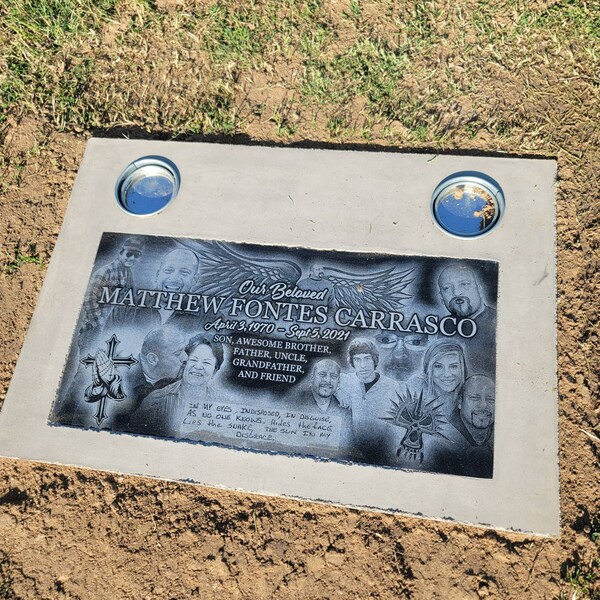 Custom Headstones 24x12x4, Full Color, Personalized Headstones, Headstones for Cemetery, Human ...