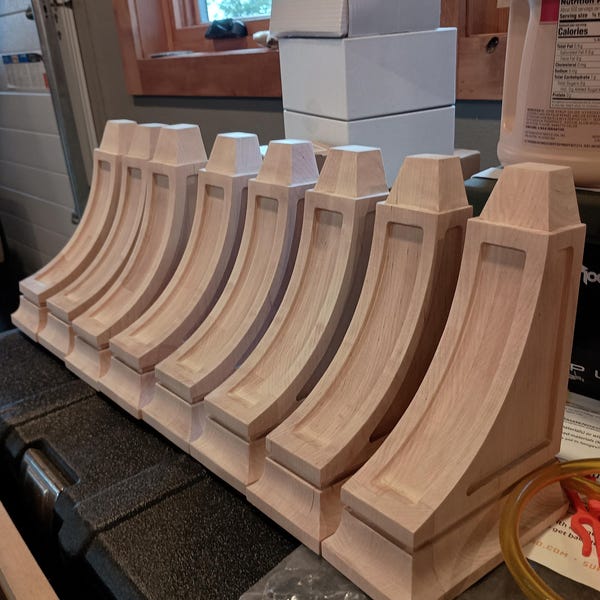 PNL-38 Gothic Scroll Carved Wood Screen Panels, 25-3/4x11-3/4, Supplied ...