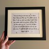 Personalized Cross Stitch Frame, Custom Floral Embroidery Keepsake ...