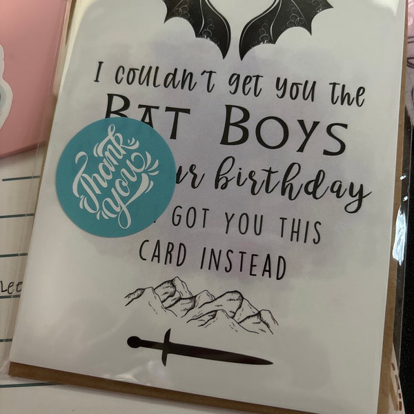 Acotar Birthday Card for Her | Bookish Gift for Her | Sister Birthday ...