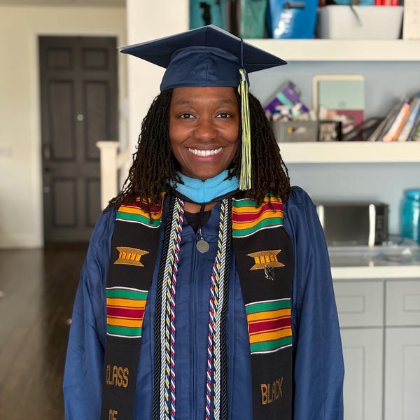 Black Excellence Graduation Kente Stole - Authentic African Stole ...