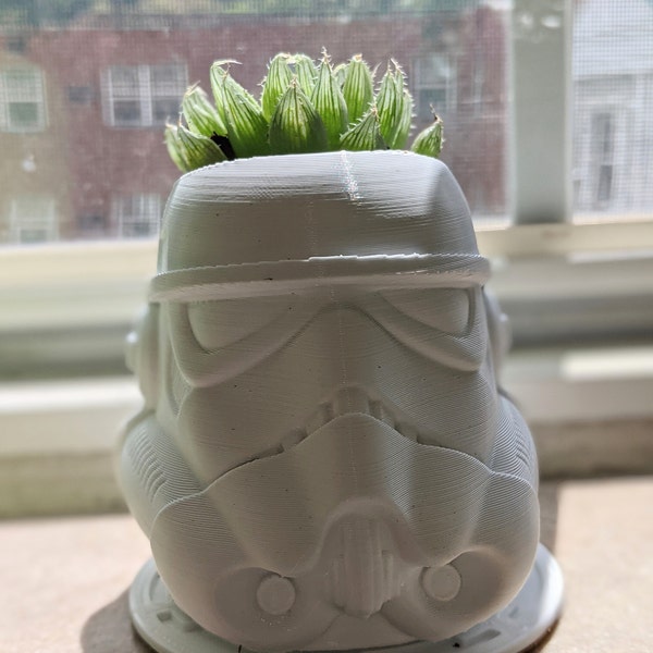 Star Wars Storm Trooper Planter Pot - 3D Printed - Many Color Options ...