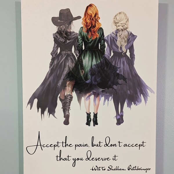 Shallan Matte Vertical Poster Quote From Oathbringer, Wit Quote ...