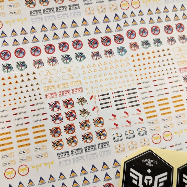 Sci-fi Waterslide Decals, Action Figures Custom Models, Warning Diorama ...