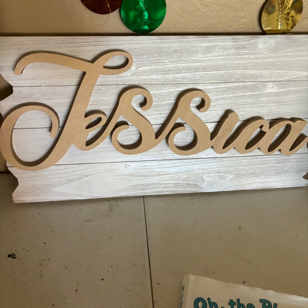 Name Sign Custom Wooden Name Signs Birthday Wedding Name Sign Nursery ...