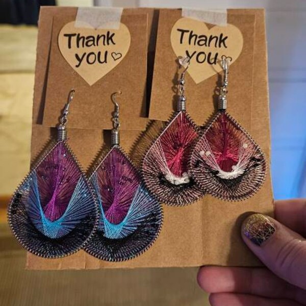 White Silk Thread Earrings Tornado Silk Thread Earrings White Thread ...