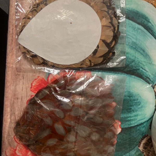 PHEASANT Feather PADS in Many Various Styles/colors for Hats Millinery ...