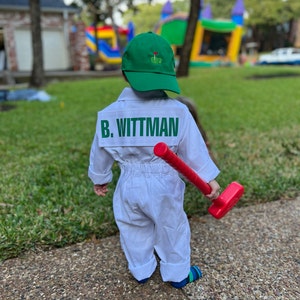 Adult White Caddie Uniform Coverall Boiler Suit Caddy With - Etsy Australia