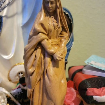 The Holy Family Figurine, Triptych of Jesus Virgin Mary and Saint Joseph Statue, Gift for ...