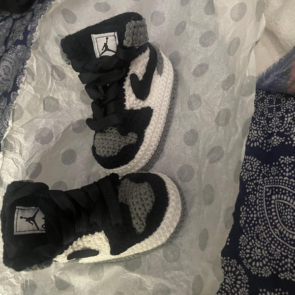 Soft Baby Blue Booties Crochet Baby Sneakers Knitted Newborn Shoes ...