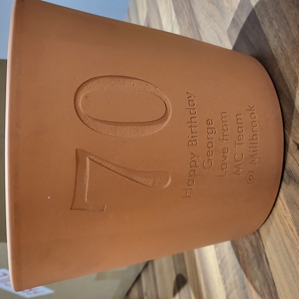 Personalised Birthday Flower Pot - Etsy UK