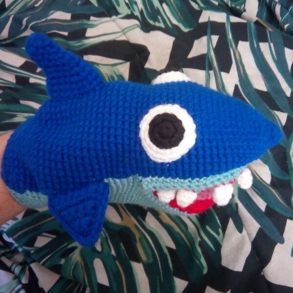 PATTERN PDF Hand Puppet Amigurumi Toy Crochet “baby Shark” - Etsy