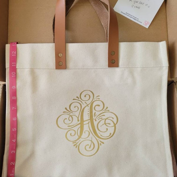 Set of 2 Monogram Clear Bags, Organizational Clear Bag Set With ...