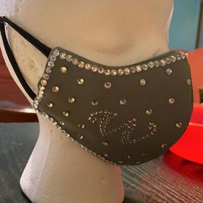 Face Mask Rhinestone Bling Transfers, Personalize a Face Mask,bling ...