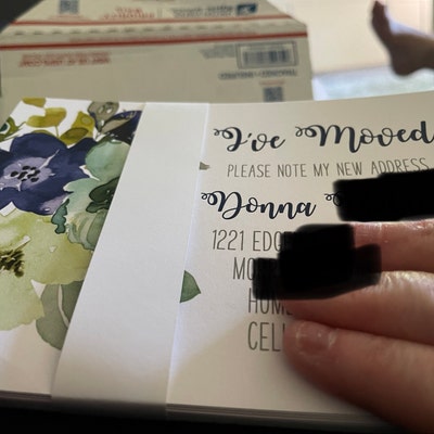 Things Change Like Our Address Card Funny New Home Moving - Etsy