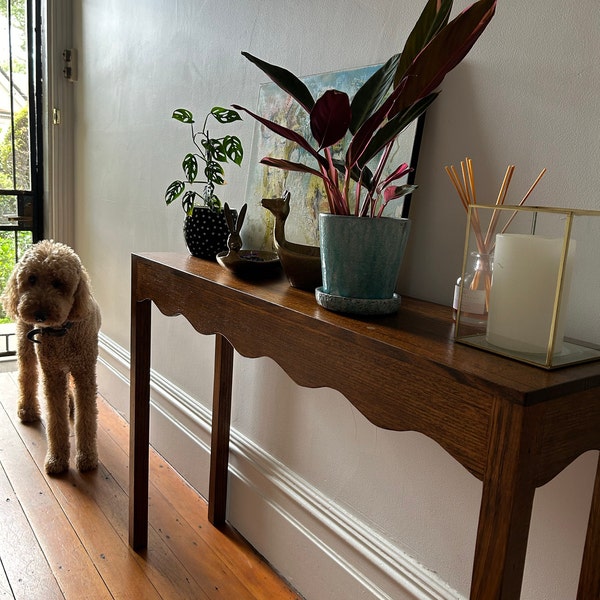 Bespoke Hallway Console Table With Curves - Etsy Australia