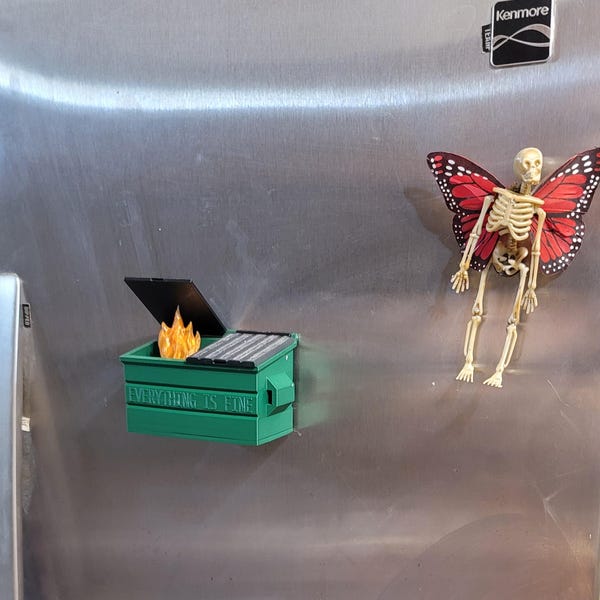 Flickering LED Dumpster Fire - Etsy