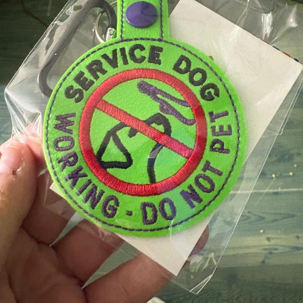Service Dog Tag, Personalized for Dogs, Working Dog Gear, Don't Pet Me ...
