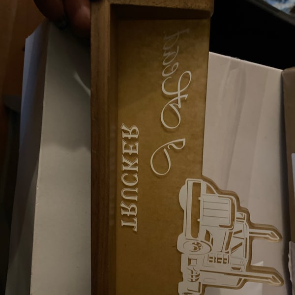 Custom Excavator Desk Name Plate Wedge, Personalized Nameplate Office ...