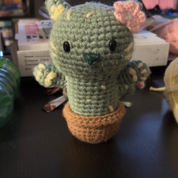 Cactus Cat Crochet Patterns Bundle | Cactus Cat Pattern, Cactus Cat Pot ...