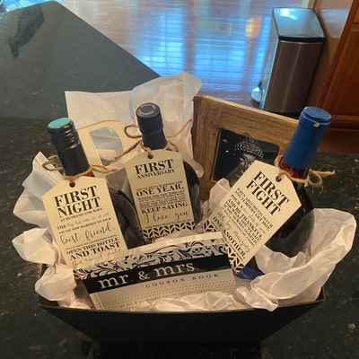 9 Milestone Wine Labels Printable, Bridal Shower Gift, Milestone Wine ...