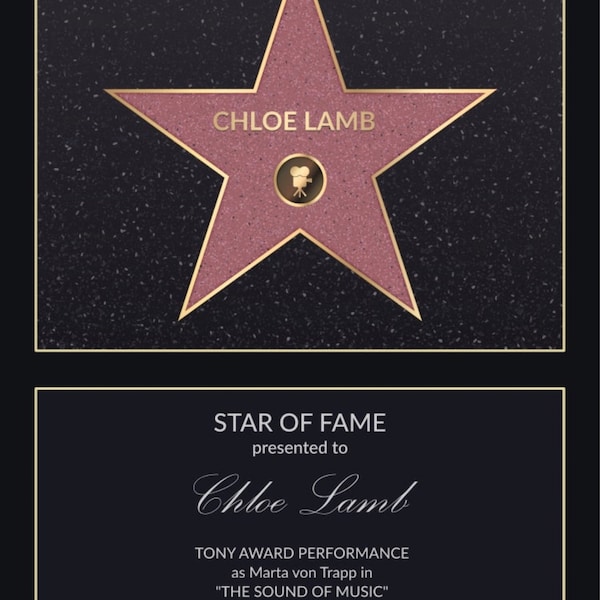 Personalized Hollywood Star of Fame Art, Custom Name Print - Etsy