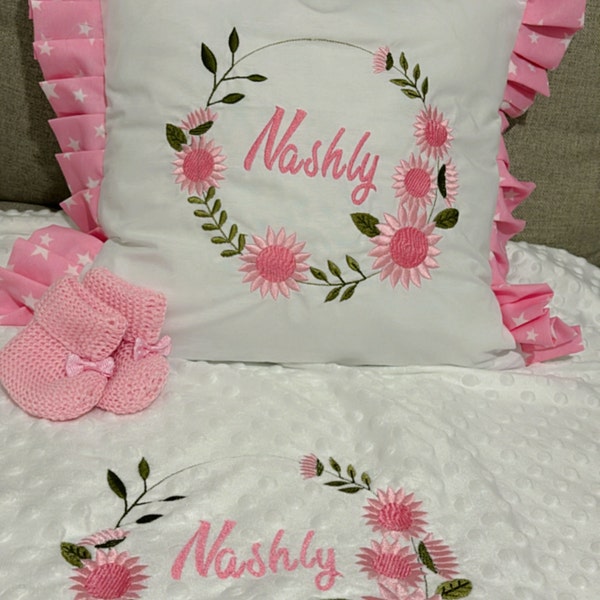 Personalized Embroidered Pillows for Baby's Nursery, Personalized Baby ...
