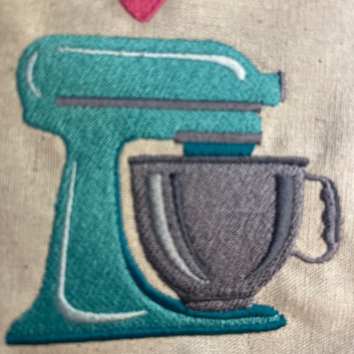 Stand Mixer Machine Embroidery Design, Kitchen Stand Mixer Embroidery ...