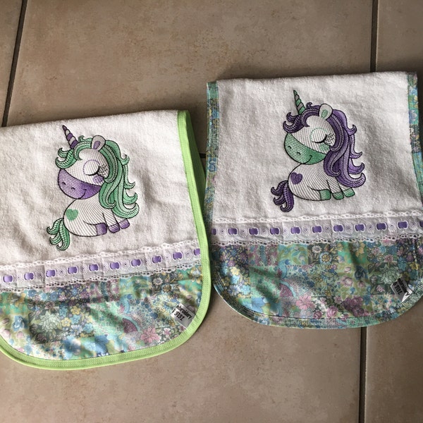 2 Sizes Cute White Baby Unicorn Machine Embroidery Design Fluffy Pretty ...