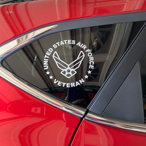 USAF Air Force Veteran Car Truck Window Laptop Decal Sticker - Etsy