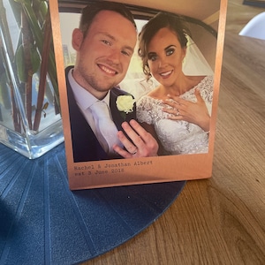 Personalised Solid Copper Photo Print - Etsy