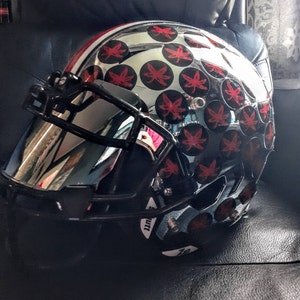 Precision Football Helmet Visor Mirror Chrome - Etsy