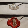 Rose and Sword Wax Seal Stamp, Rose Oval Wax Seal Stamp Kit Wax Seal ...
