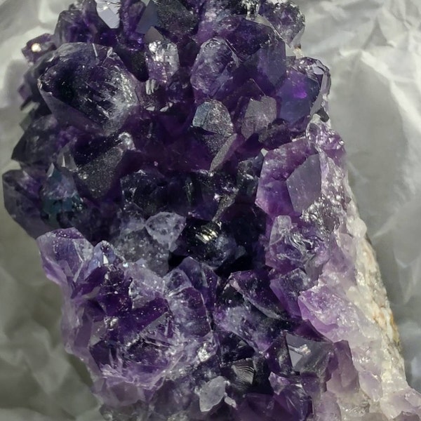 AMETHYST Moon, Dream Amethyst Crystal, Chevron Amethyst, Polished Moon ...