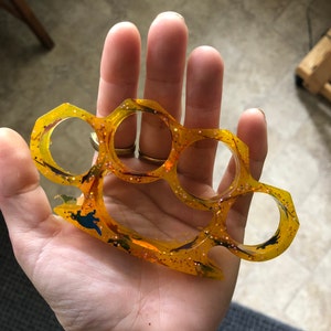 Brass Knuckles Mold Large Full Size Flexible Silicone Mould Crafts ...