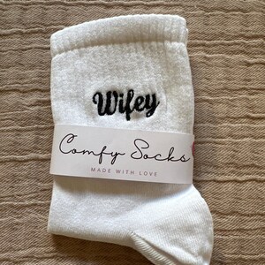 Custom Wedding Socks Silver Embroidered Custom Bride Socks Bridesmaid ...