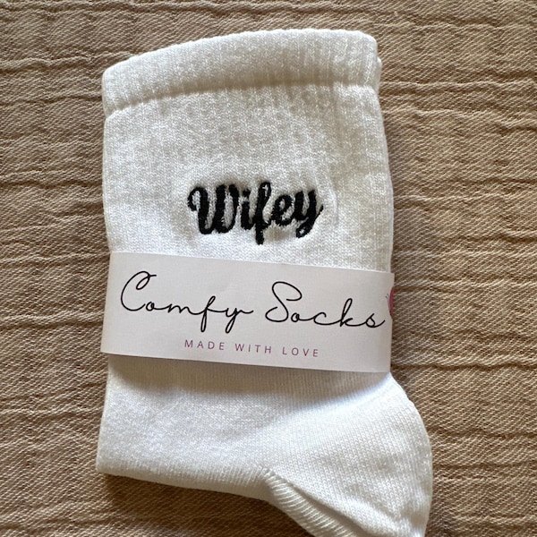 Custom Wedding Socks Silver Embroidered Custom Bride Socks Bridesmaid ...