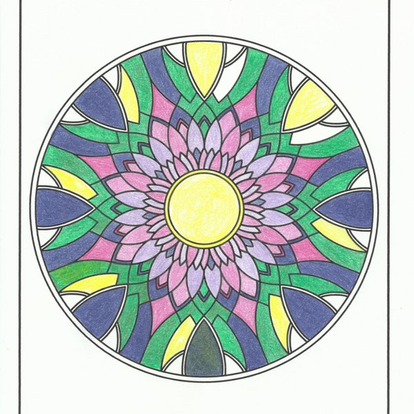 Part 2-mandalas for Meditative Coloring: 10 Mindfulness Coloring Pages ...