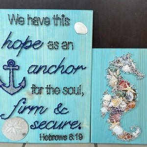 MADE TO ORDER Anchor String Art Sign Nautical Boat Home | Etsy
