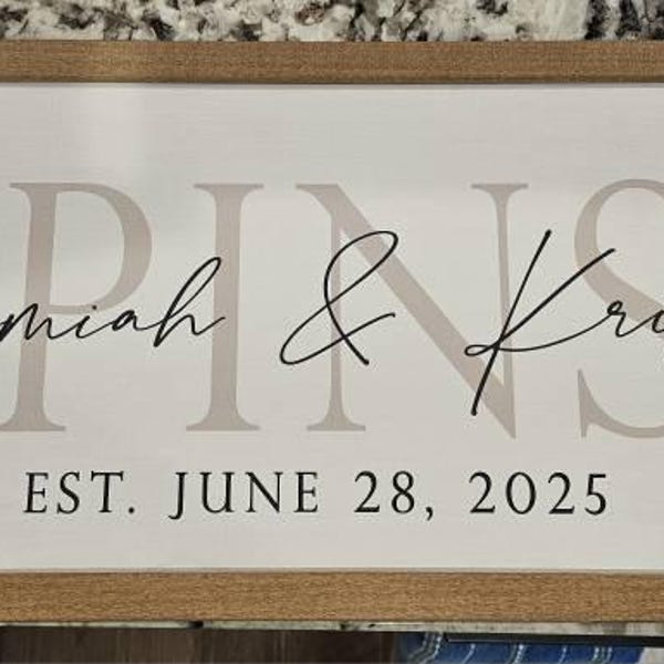 Welcome to Our Wedding Acrylic Sign, Personalized Wedding Sign, the ...