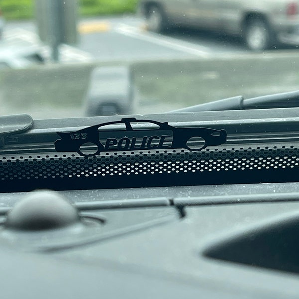Police Interceptor Vinyl Easter Egg Micro Decal Windshield Chaser ...