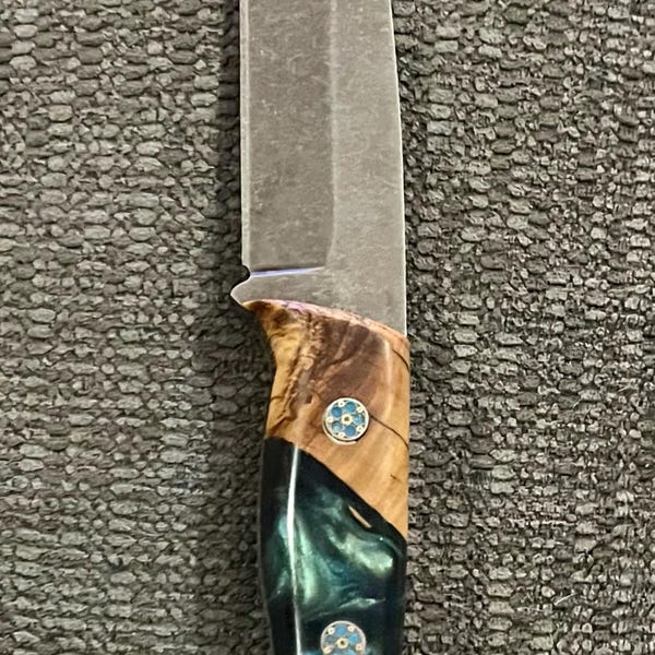 Japanese Hidden Tang Wakizashi Blade, Long Tanto Knife Blank, N690 ...