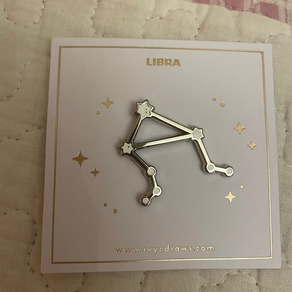 Libra Zodiac Constellation Pin - Etsy