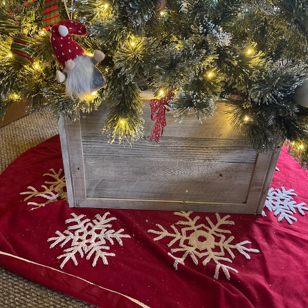 Barnwoodusa | Christmas Tree Collar | Wood Tree Skirt | Variation ...