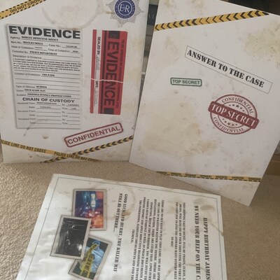 Printable Cold Case File Unsolved Murder Mystery Party Game Detective ...