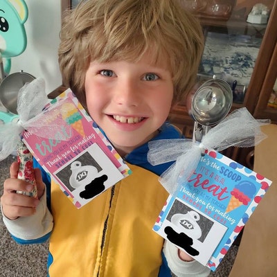 Teacher Appreciation Printable Gift Card Holder, Ice Cream School is ...